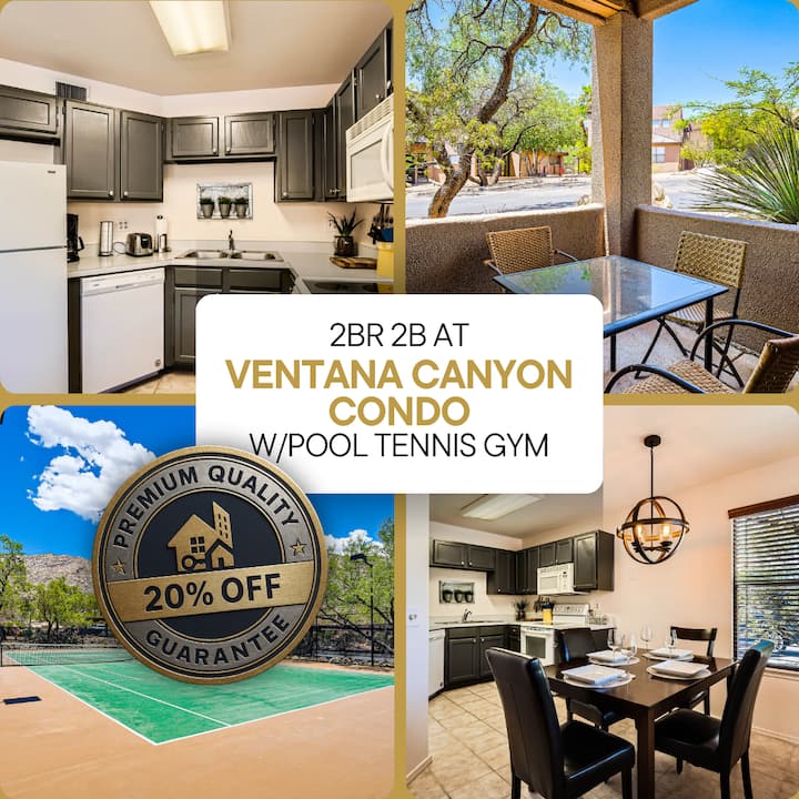Stunn Full Condo: 2br W/ Pool & Tennis/c & Views - Catalina Foothills, AZ
