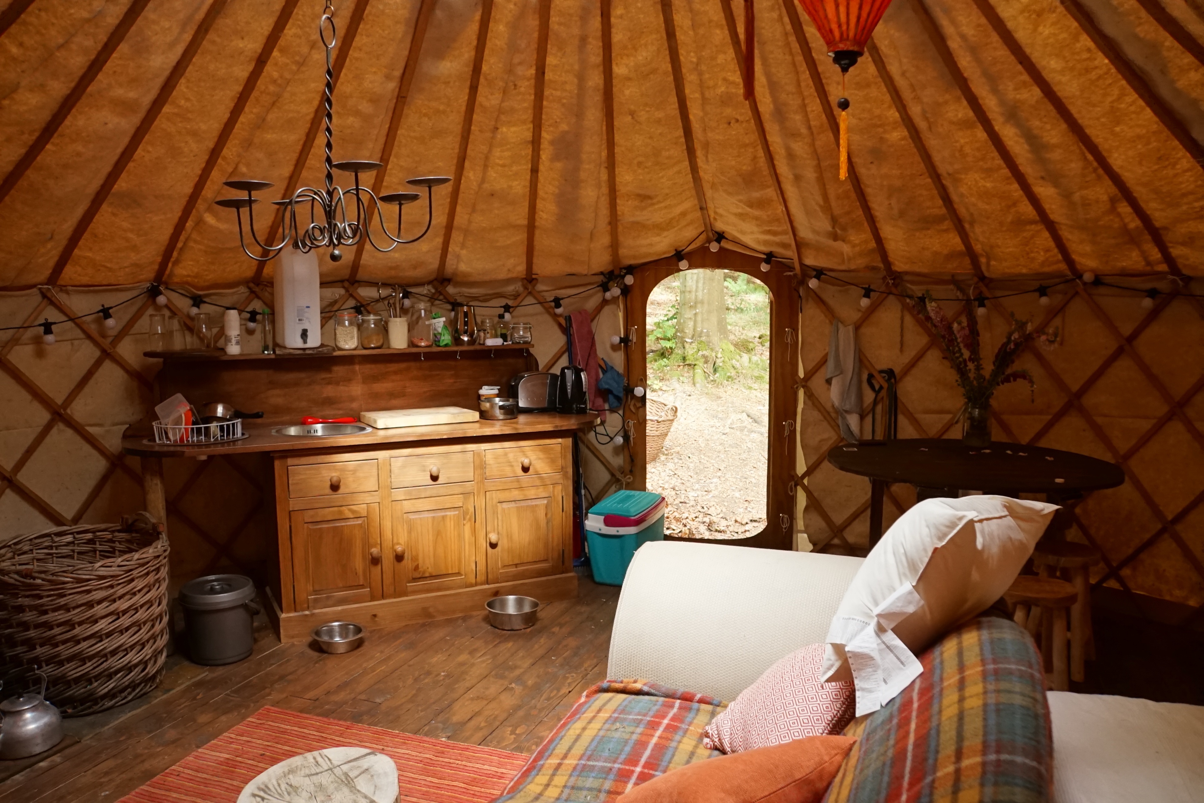 20' woodland yurt in Highland glen - Yurts for Rent in Aberfeldy, Perth ...