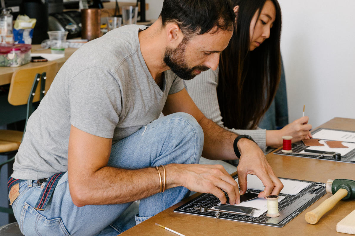 Leather Stitching Workshop - Airbnb