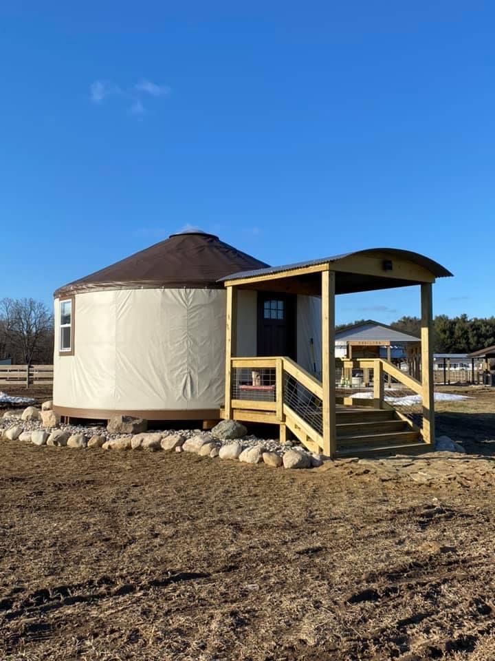 Stay in a YURT on An Equine Rescue Ranch - Yurts for Rent in Pleasant ...