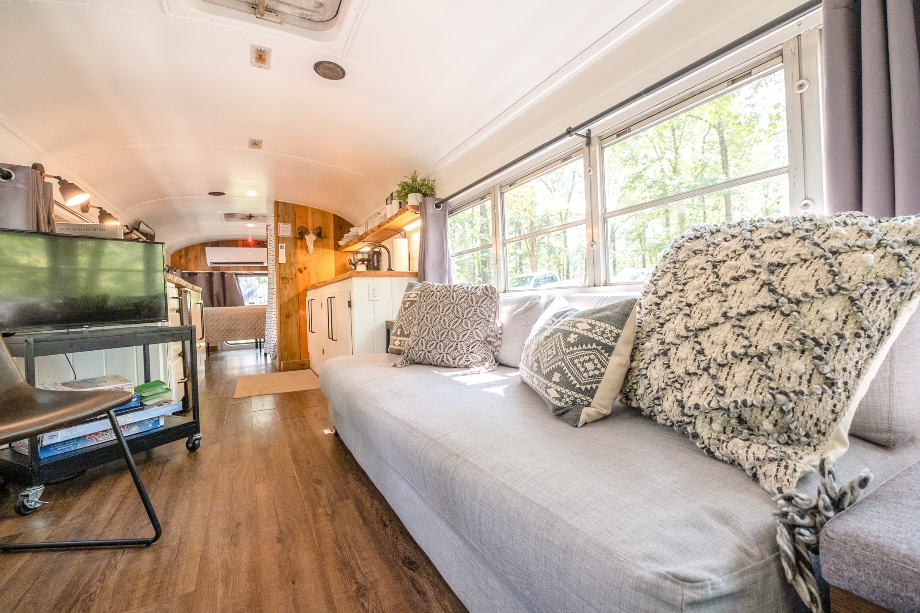 Emerald Gypsy Skoolie.... a Quirky Chic School Bus - Cabins for Rent in ...