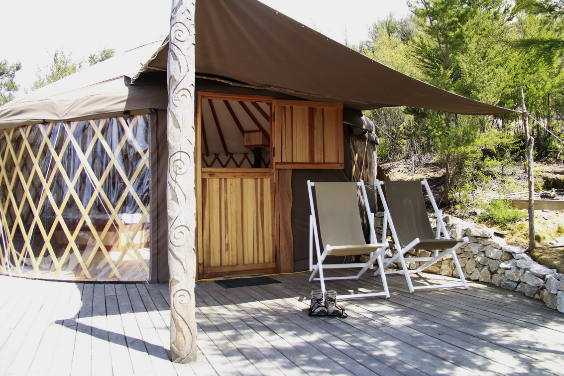 Stunning views from warm cosy yurt - Yurts for Rent in Motueka Valley ...