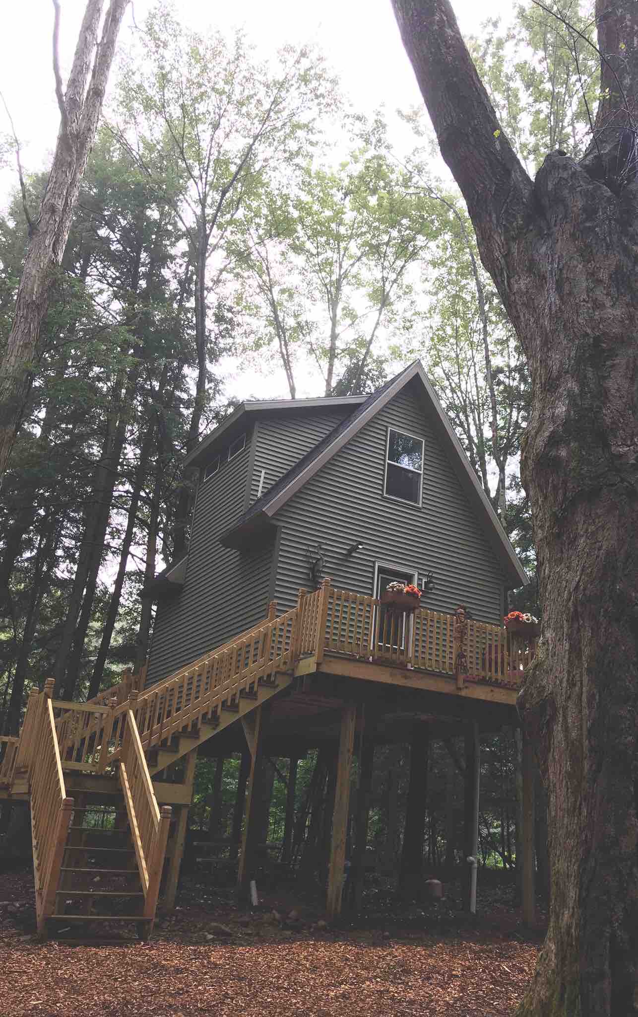 Your Nest in the Woods Treehouse - Treehouses for Rent in Oneida County ...