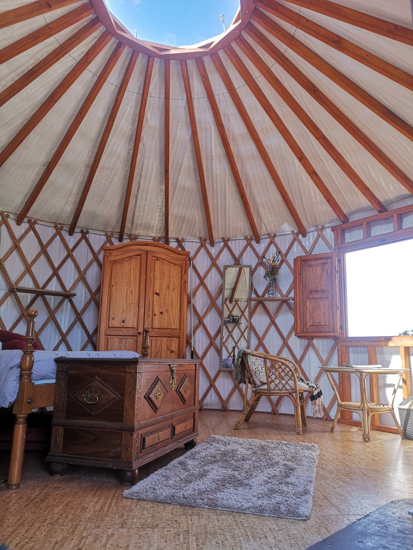 Yurt with beautiful views in rural location - Yurts for Rent in Orca ...