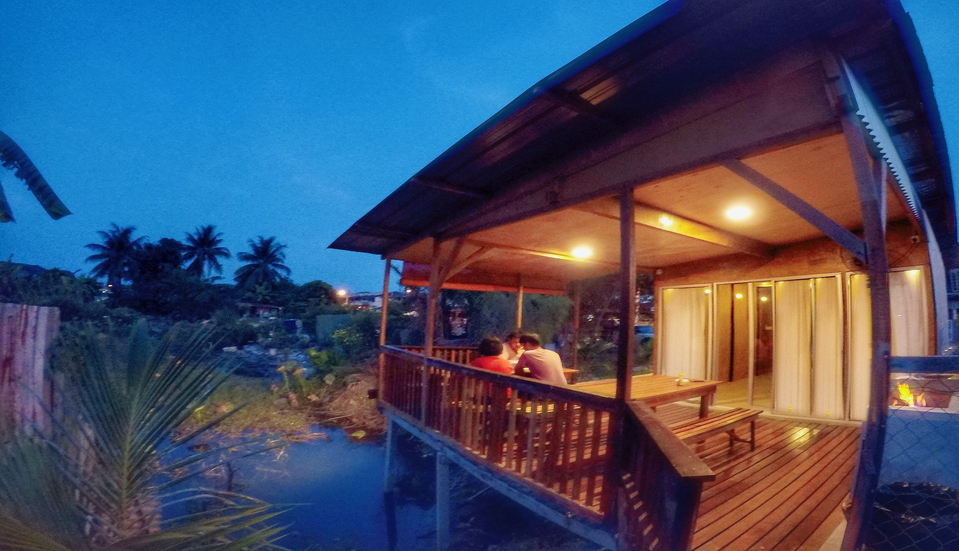Tung's Tropika @ with a wooden hut by a lake - Houses for Rent in Ipoh ...