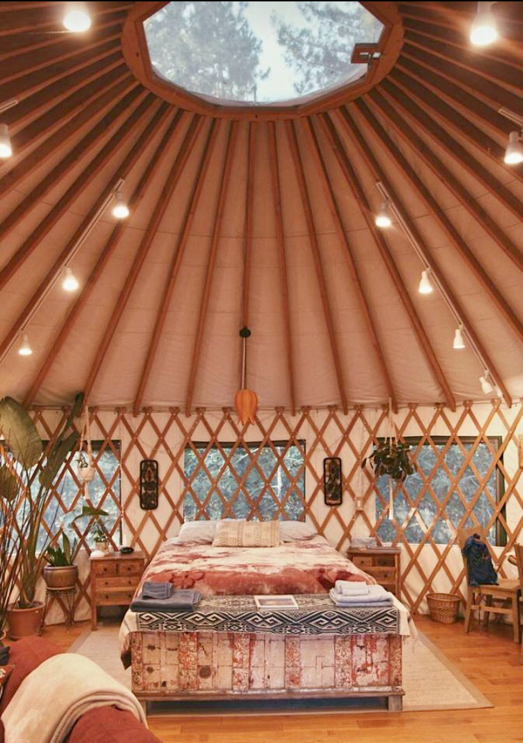 Mountain Top Yurt in the Redwoods - Yurts for Rent in Watsonville ...