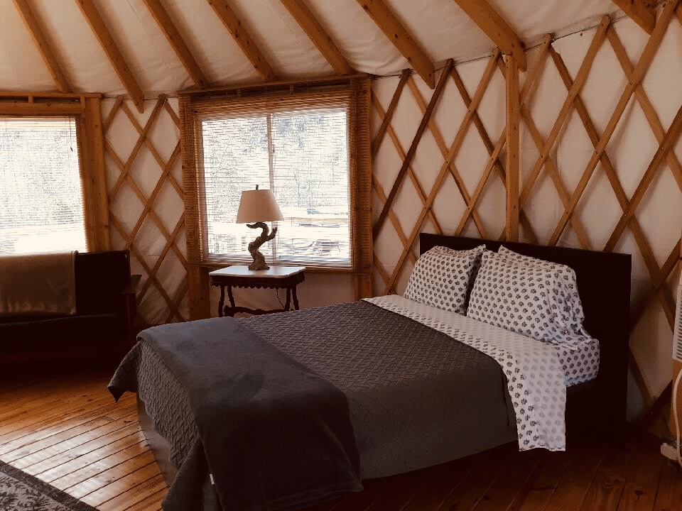 River front Yurt @ Brown Mountain Beach Resort, Y5 - Yurts for Rent in ...