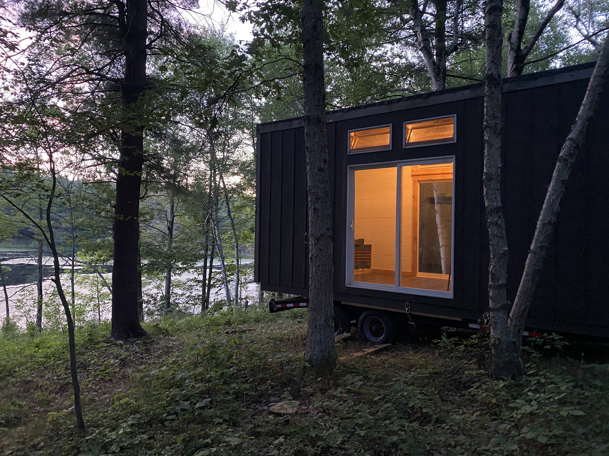 Glamp! Tiny home in wooded forest, pond view! - Tiny houses for Rent in ...