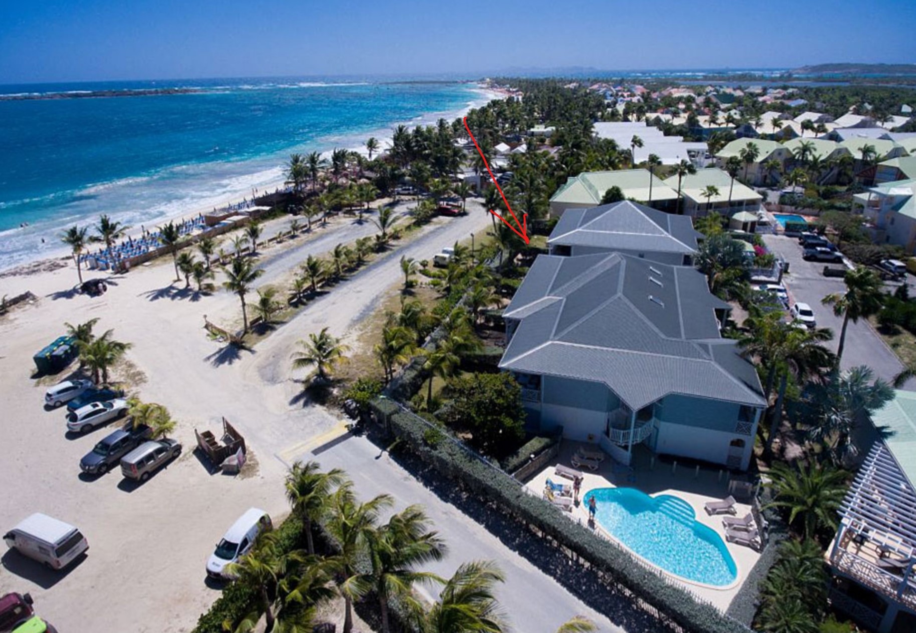 Princess Anouk, Orient Bay, Pool, On the Beach - Condominiums for Rent ...