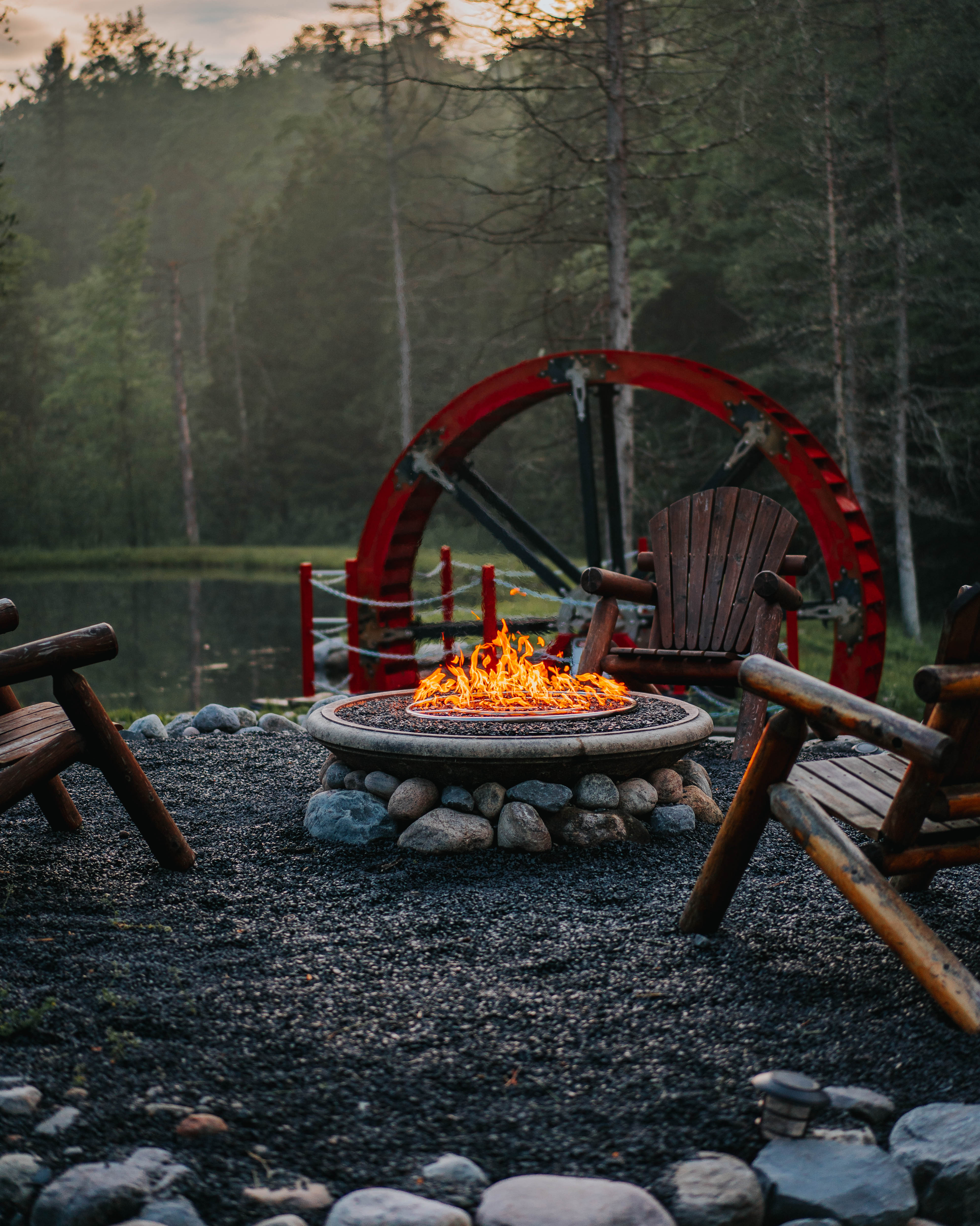 14 Ft Water Wheel Cabin with lake access (NEW) - Cabins for Rent in ...