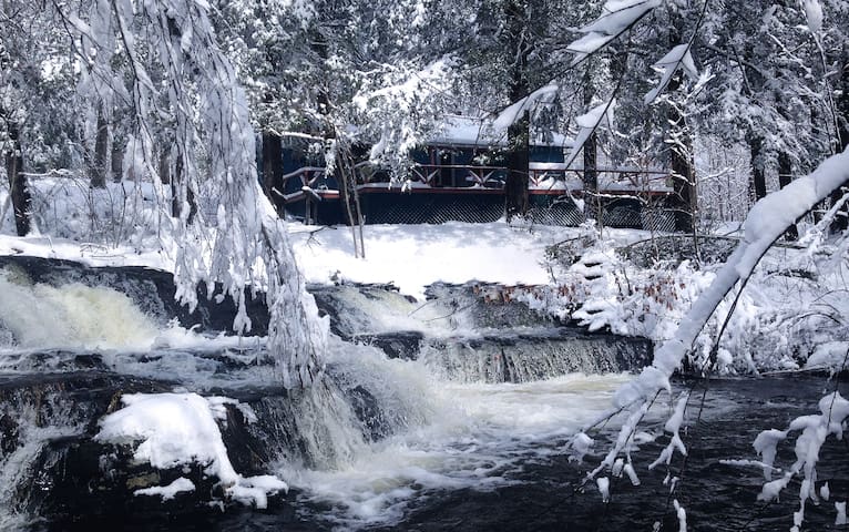 Remote Waterfall Cabin at Swiftwater Acres - Cabins for Rent in ...