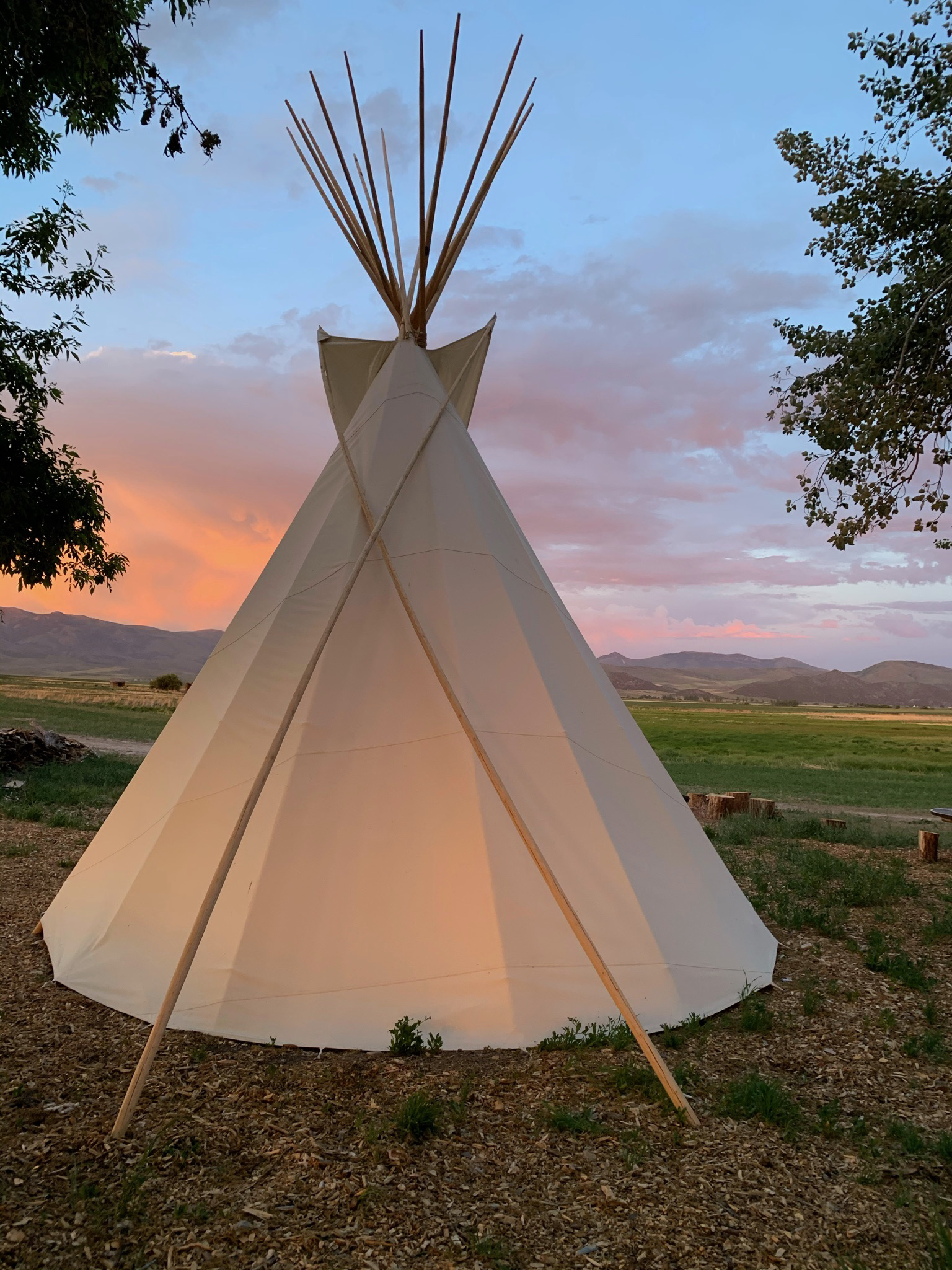 Meadow Springs Tipi and Campsite - Teepees for Rent in Malad City ...