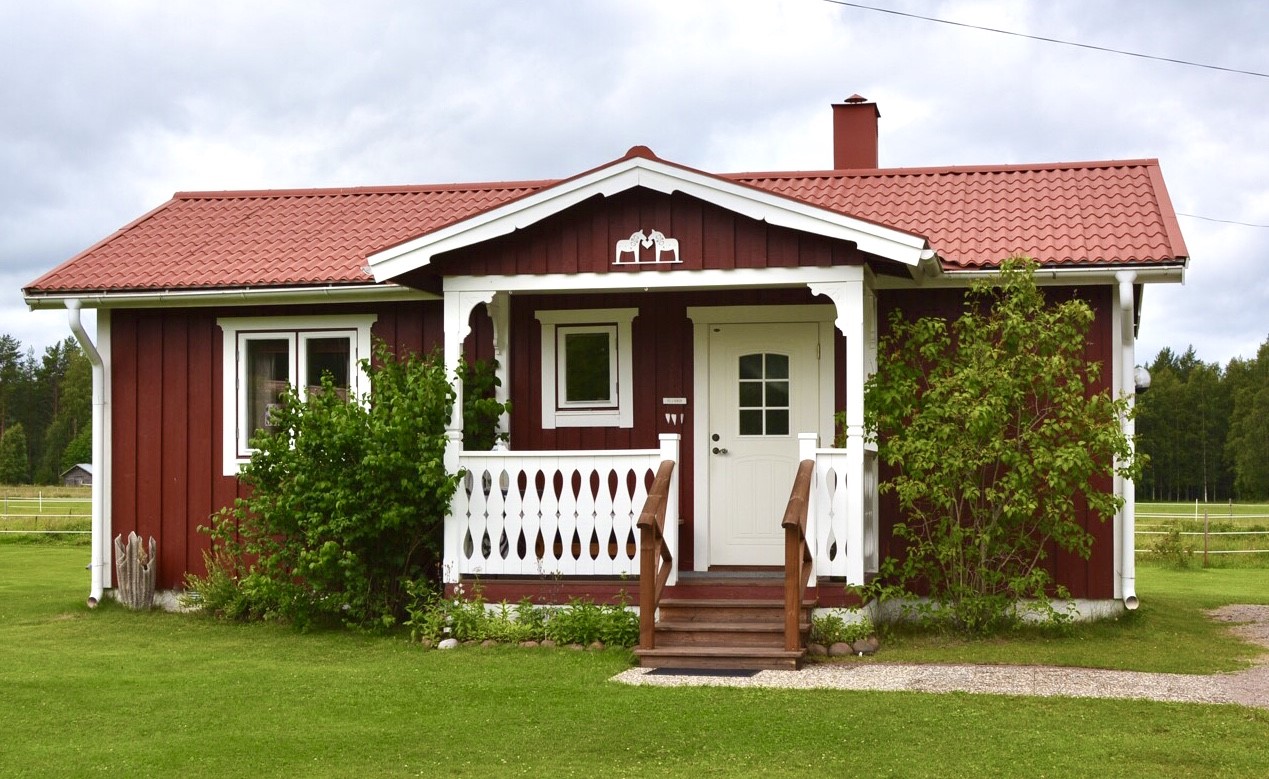Röd Stuga med vita knutar - Houses for Rent in Sollerön, Dalarnas län ...