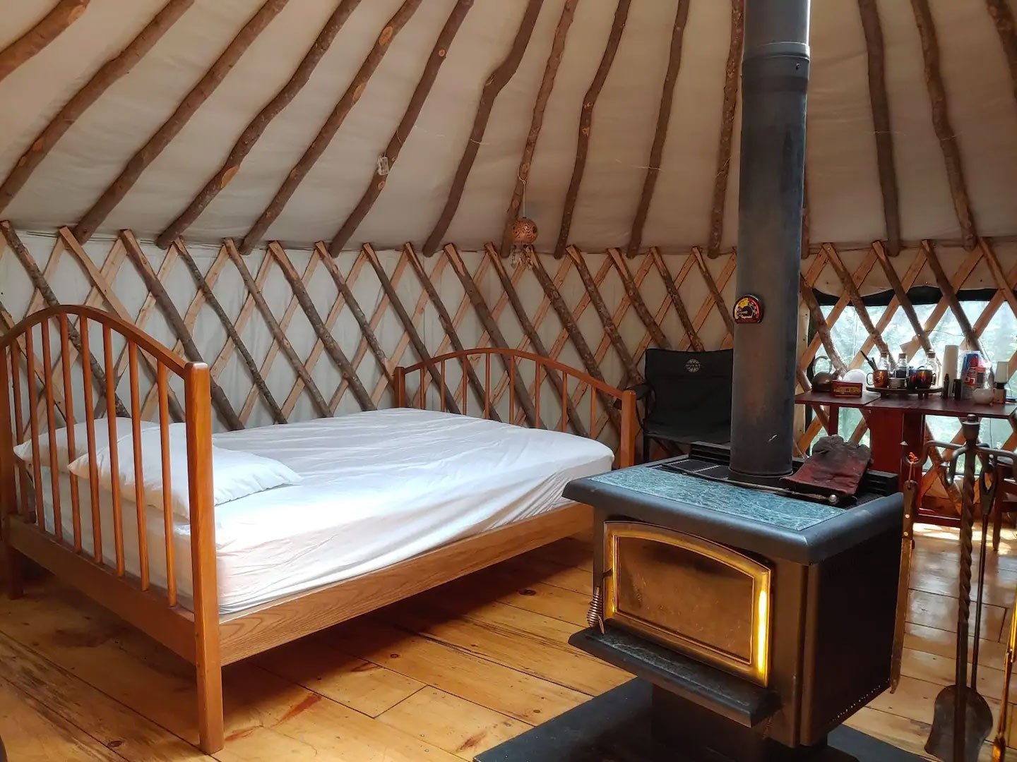 Cozy Yurt in the Peaceful Woods - Yurts for Rent in Chatham, New ...